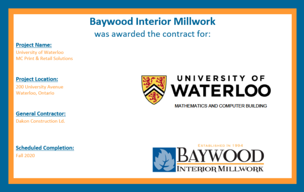 Baywood Interiors was awarded the millwork contract for University of ...